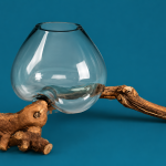 Natural Driftwood Glass Vase Holder MS Department Store Oman